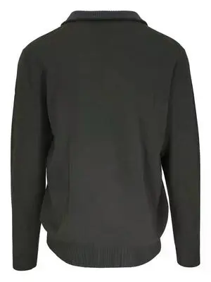 Kinross Cashmere Half-zip Point Collar Sweater