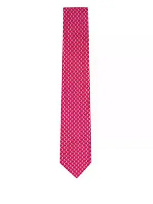 FERRAGAMO Patterned Neck Tie - Red