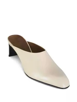 Khaite Leather Heeled Mules