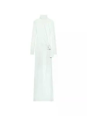 COURREGES Buckled Long Dress - Green