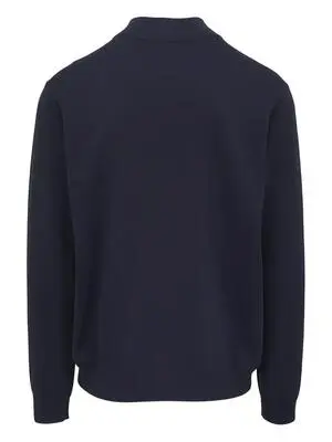 Peter Millar Zip Neck Sweater - Blue