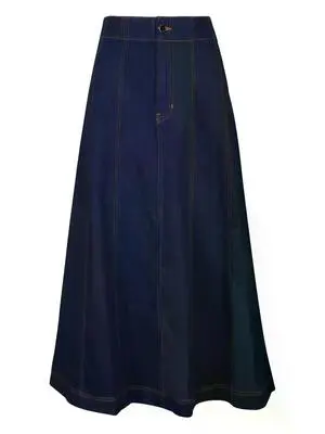 Veronica Beard Alix Panelled Midi Skirt
