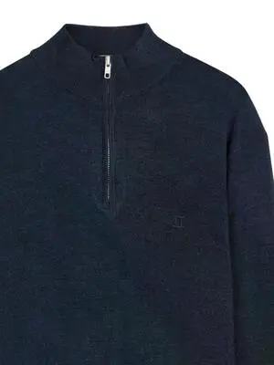 LES DEUX Greyson Half-zip Sweater - Blue