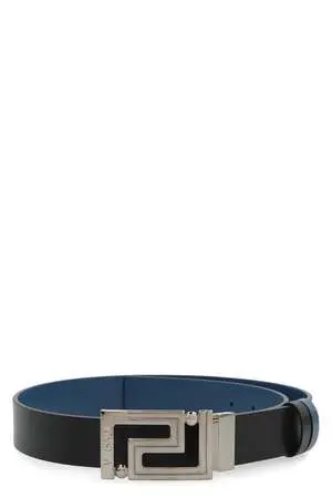 Versace Greek Reversible Leather Belt