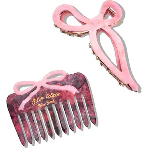 SOLAR ECLIPSE Hand-painted Bow Claw Clip And Comb Set