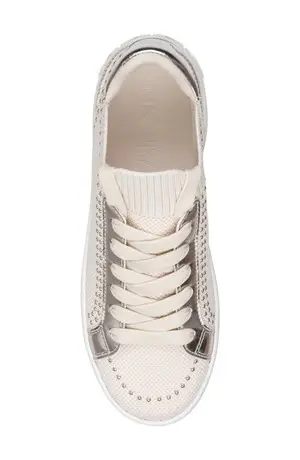 Dkny Mallory Studded Low-top Sneakers - Coconut