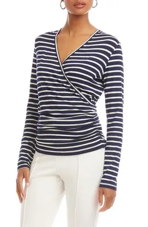 Karen Kane Crossover Ruched Top
