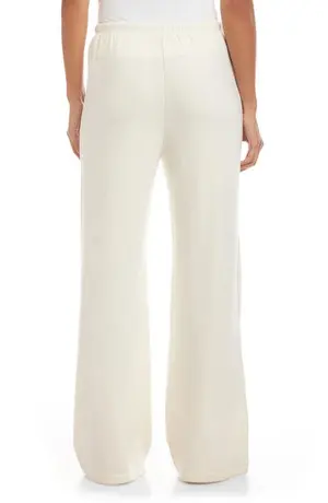 Karen Kane Drawstring Pintuck Sweatpants - Cream