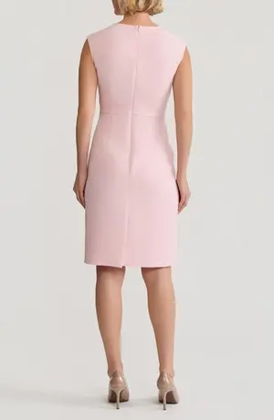 KASPER Cap Sleeve Sheath Dress - Tutu Pink