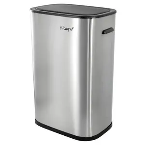 ELAMA 14.5 Gallon Automatic Sensor Hands Free Trash Can