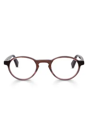 Eyebobs Board Stiff Round Eyeglasses - Brown Sugar Crystal