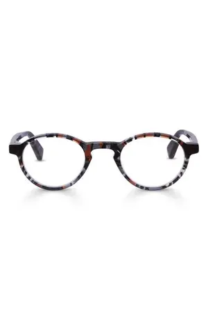 Eyebobs Board Stiff Round Eyeglasses - Charcoal/hickory Pattern