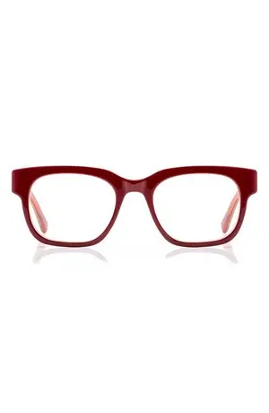Eyebobs Eyebobs Numero Uno Rectangular Readers Wine/blush Layer
