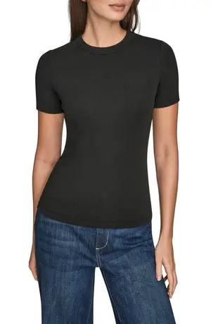 Donna Karan New York Crewneck Top - Black