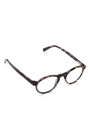Eyebobs Board Stiff 49mm Round Blue Light Blocking Eyeglasses - Tortoise/black Tortoise