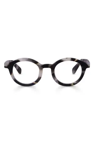 Eyebobs Tv Party Round Reading Glasses - Matte Grey Tortoise