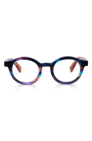 Eyebobs Tv Party Round Reading Glasses - Purple/orange Multi