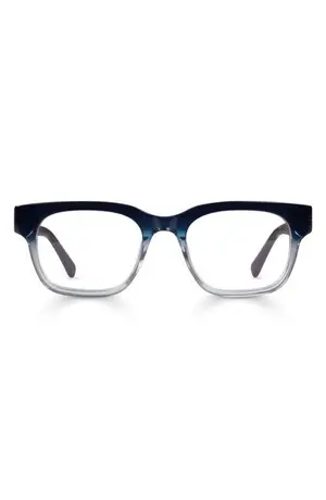 Eyebobs Rectangular Blue Light Blocking Readers - Midnight Blue/cloud Crystal