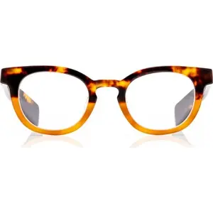 Eyebobs Total Wit 45mm Round Reading Glasses - Tortoise To Amber Fade