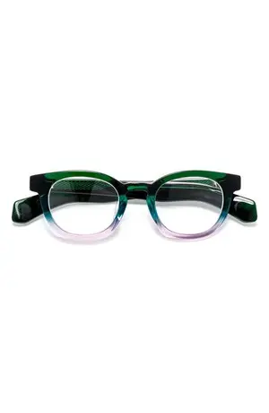 Eyebobs Eyebobs Total Wit Round Frame Glasses Emerald/rose Quartz Fade