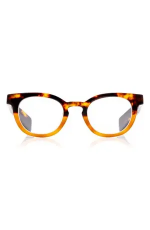 Eyebobs Total Wit Round Frame Glasses - Tortoise To Amber Fade