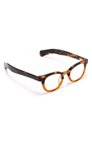 Eyebobs Total Wit Round Frame Glasses - Tortoise To Amber Fade