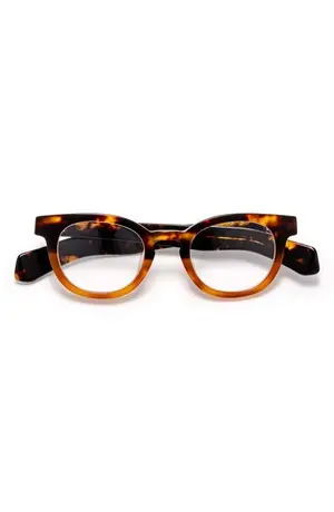 Eyebobs Total Wit Round Frame Glasses - Tortoise To Amber Fade