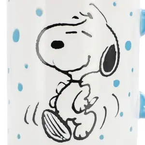 Gibson Freckled Joy Snoopy 17 Ounce Stoneware Mug Set