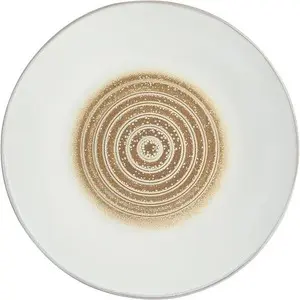 GIBSON ELITE Spiral Embossed 16 Piece Stoneware Dinnerware Set