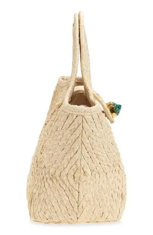 Pamela Munson The Petite Lulu Raffia Shoulder Bag