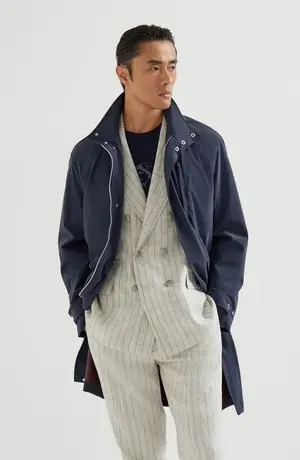 Brunello Cucinelli Unlined Parka - Navy Blue