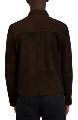 Karl Lagerfeld Suede Zip Jacket