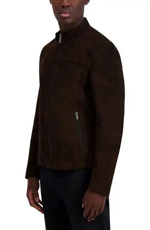 Karl Lagerfeld Suede Zip Jacket
