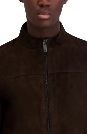 Karl Lagerfeld Suede Zip Jacket