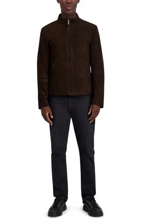 Karl Lagerfeld Suede Zip Jacket