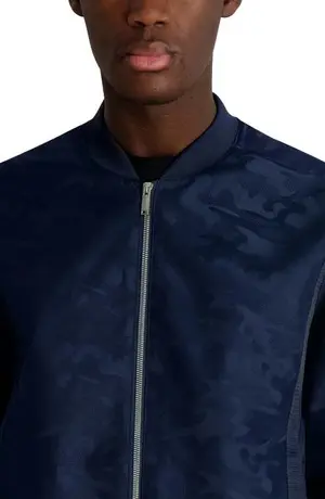 Karl Lagerfeld Camo Print Bomber Jacket