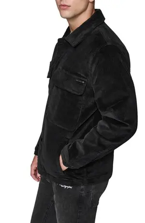 Karl Lagerfeld Corduroy Shirt Jacket - Black