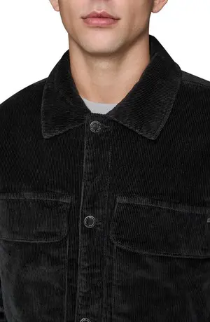 Karl Lagerfeld Corduroy Shirt Jacket - Black
