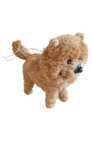 LIKHA Chow Chow Handwoven Ornament - Brown