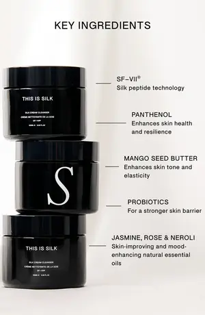 THIS IS SILK Silk Cream Cleanser - Black