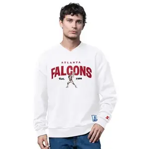 STARTER Atlanta Falcons 1966 Throwback Collection Sweatshirt - White