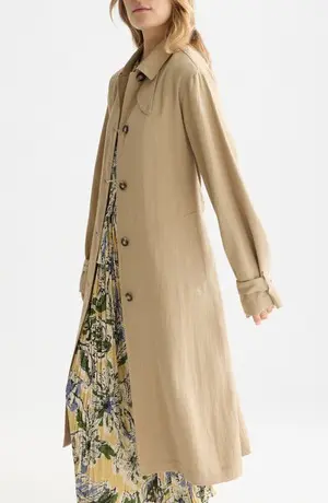 Scotch & Soda Flowy Trench Coat