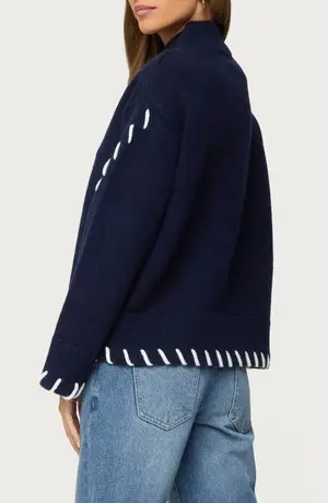 EDIKTED Indah Mock Neck Sweater