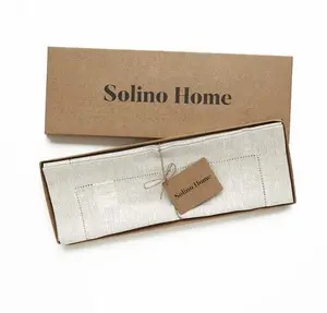 SOLINO HOME Linen Placematsclassic Hemstitch - Light Natural