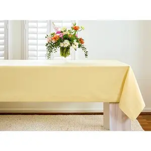 SOLINO HOME Linen Table Throwfete Golden Straw
