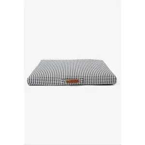 LAY LO Houndstooth Dog Bed - Black