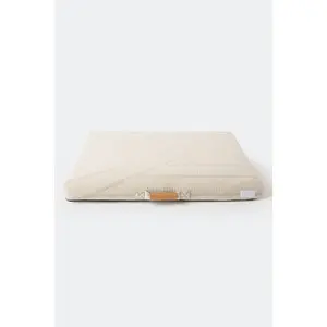LAY LO Brigette Romanek Luxury Dog Bed - Neutral Cream