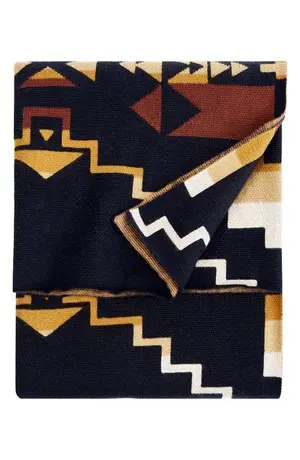 Pendleton Four Corners Throw Blanket - Black