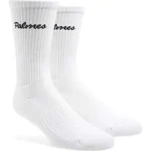 PALMES 2-Pack PALMES Logo Crew Socks White