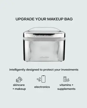 WELLINSULATED Beauty Case With Detachable Strap - Silver
